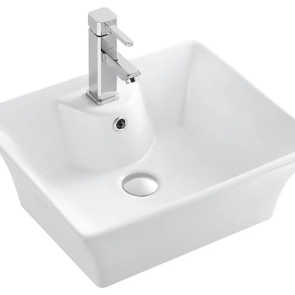 Mercio - Zento 49S Wall Hung Basin — Aqualux Bathrooms